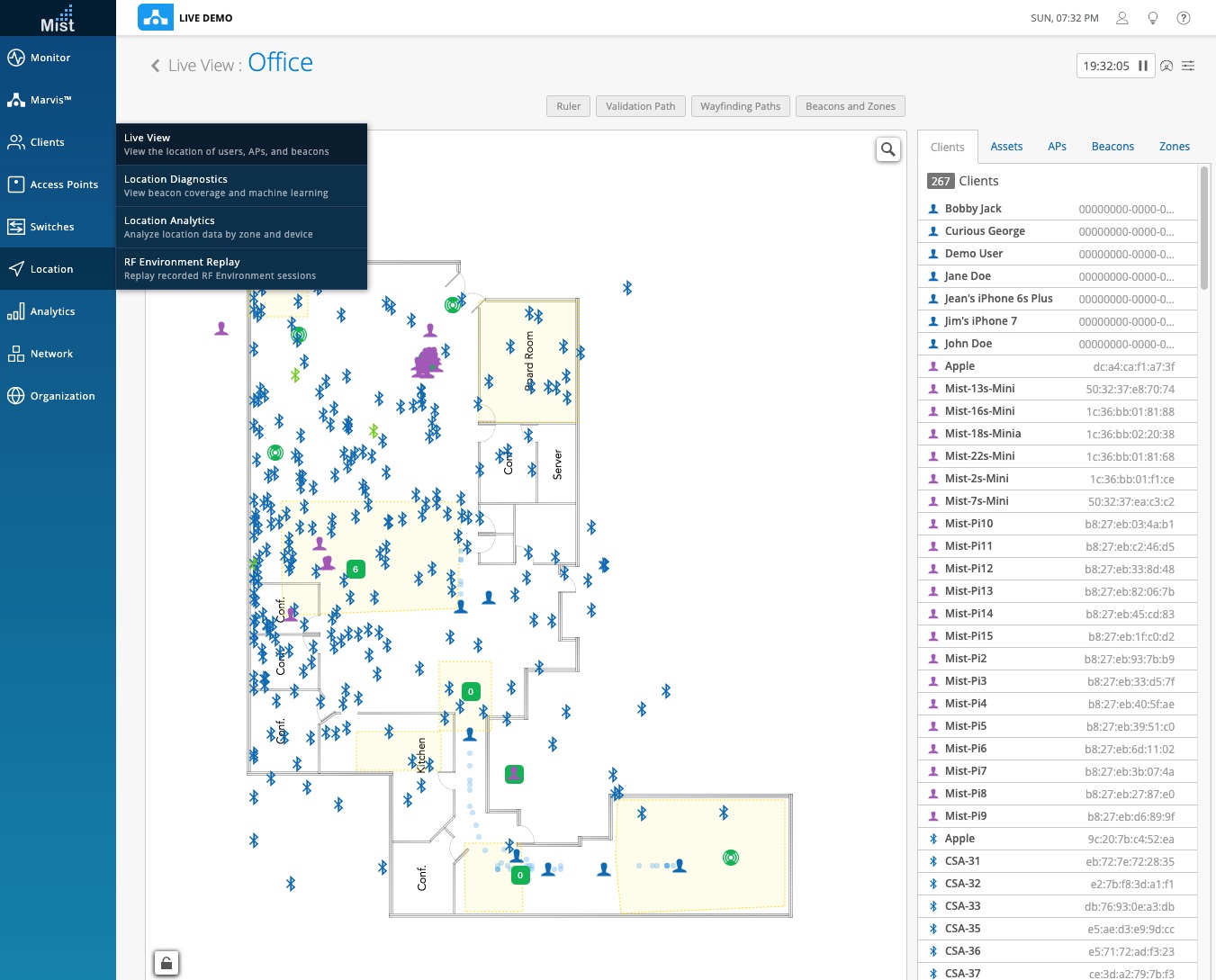 Client Location :: Mist REST API Class