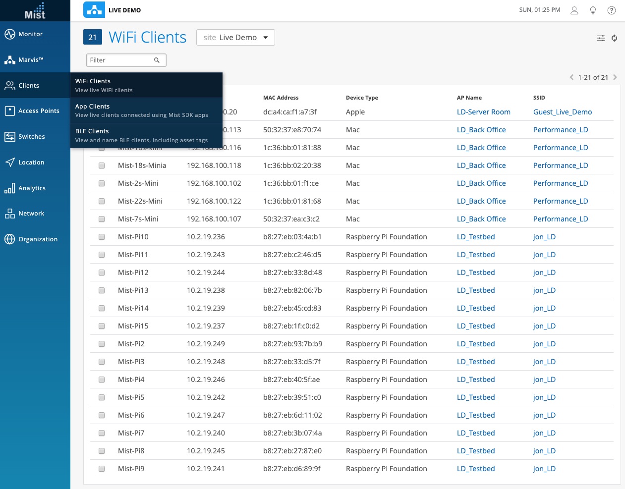 Get Wifi Clients Mist Rest Api Class